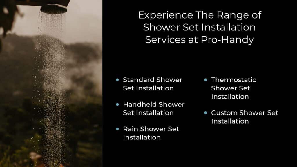 Shower Set Installation Singapore | Pro Handyman Services