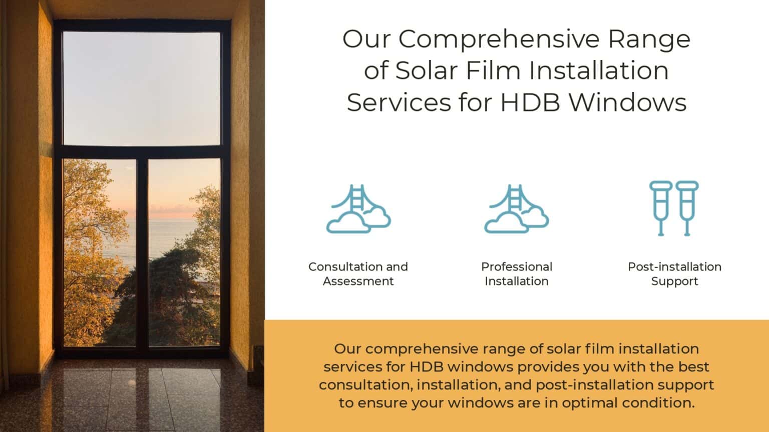 Solar Film Installation for HDB Windows Singapore | Pro Handyman Services